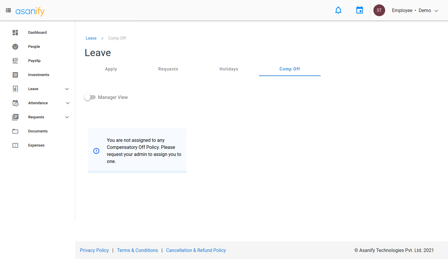 Compensatory Leave (Comp-Off) Explained | Asanify