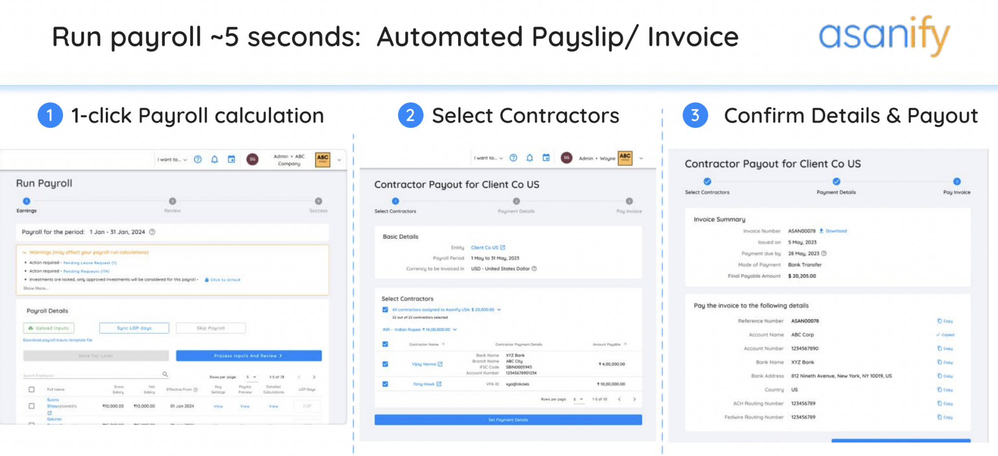 Contractor Management Software | Automated Payroll | Asanify