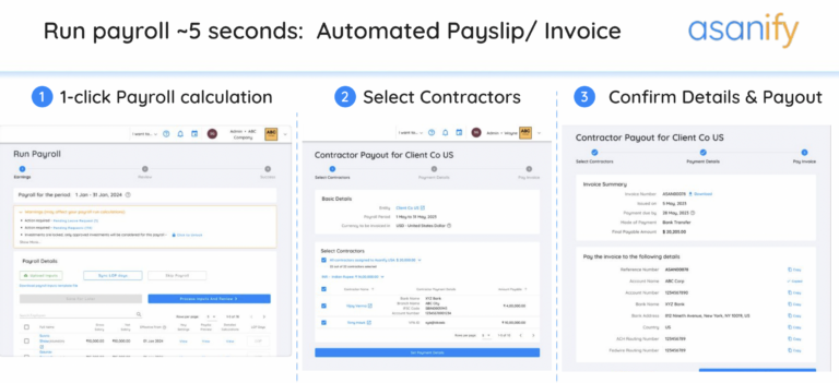Contractor Management Software | Automated Payroll | Asanify