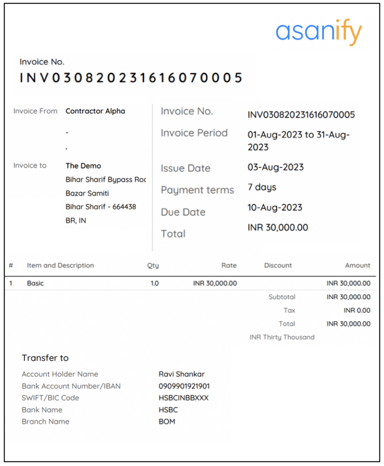 Invoice Generator for Contractor Payments | Free Tool