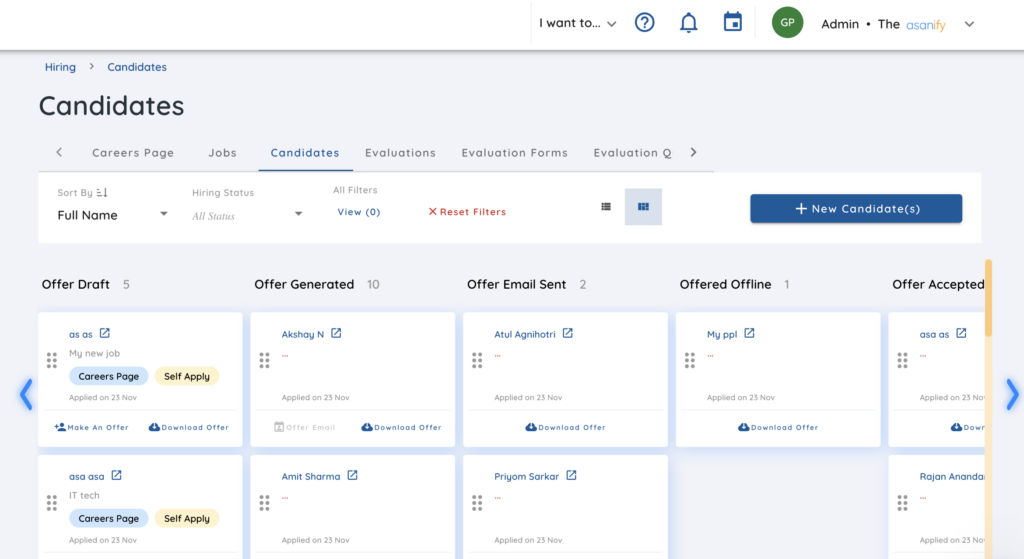 Applicant Tracking System (ATS) | Asanify