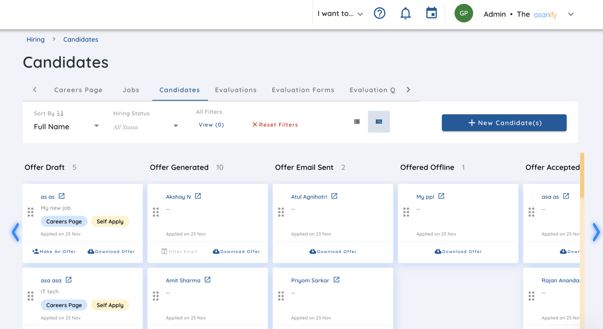 Applicant Tracking System (ATS) | Asanify